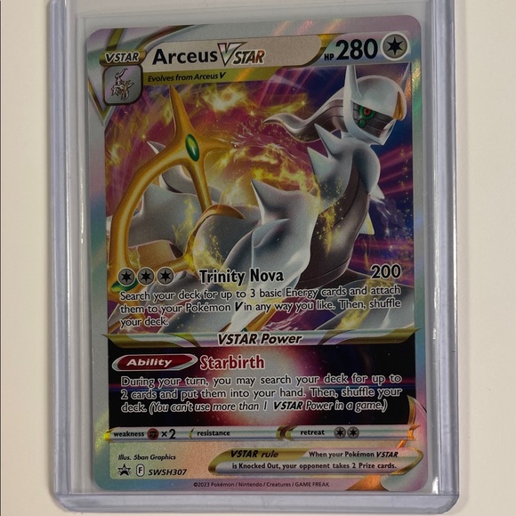Pokemon | Toys | Pokemon Arceus Vstar Trading Card Silver And Gold ...